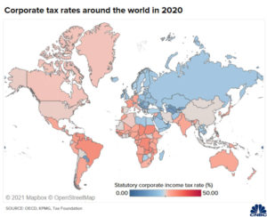 These charts show the highest and lowest corporate tax rates around the ...