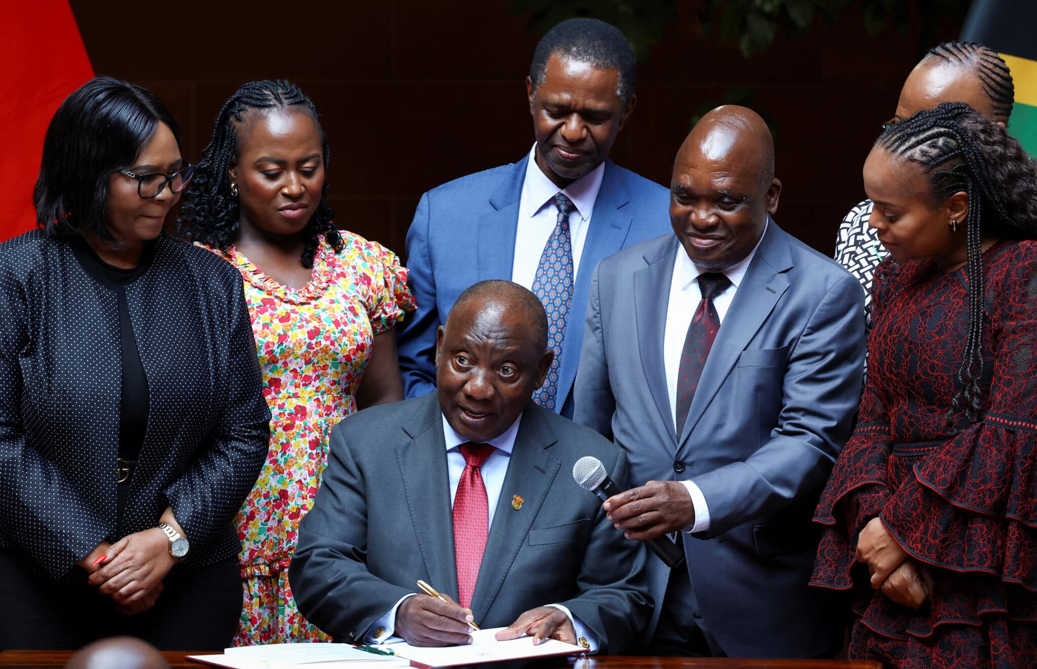 South Africa's president signs major health bill just before election ...