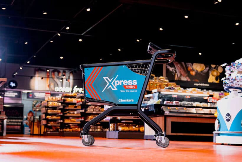 Shoprite's Checkers trials high-tech shopping trolleys in South Africa ...